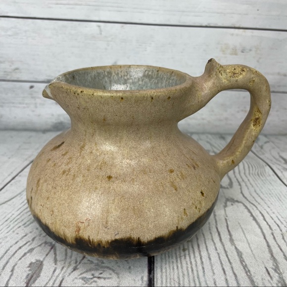 Kitchen | Vintage Hand Thrown Pottery Creamer Pitcher Signed | Poshmark